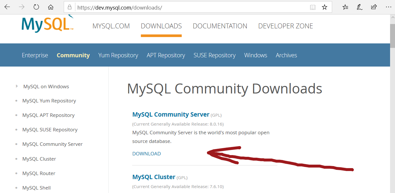 MySQL Community Edition Download On Windows TestingDocs