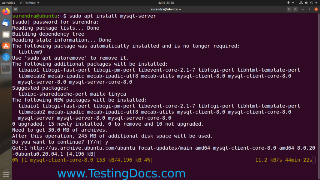 Install MySQL Server On Linux TestingDocs