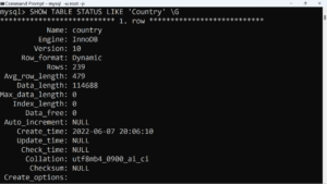 MySQL Storage Engine Information - TestingDocs
