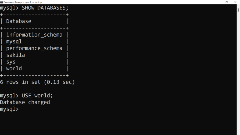 MySQL USE Statement - TestingDocs.com