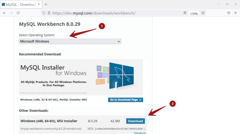 Install MySQL Workbench on Windows - TestingDocs