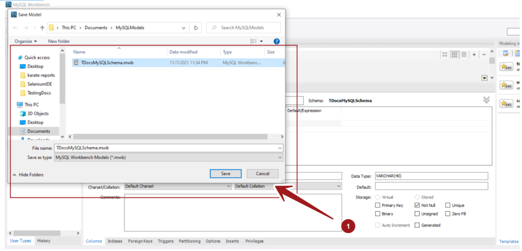 MySQL Workbench Modeling - TestingDocs