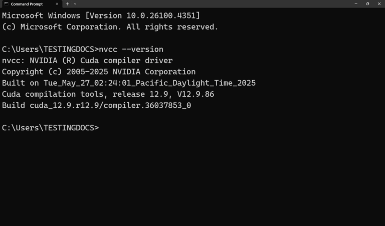 Install CUDA Toolkit on Windows - TestingDocs