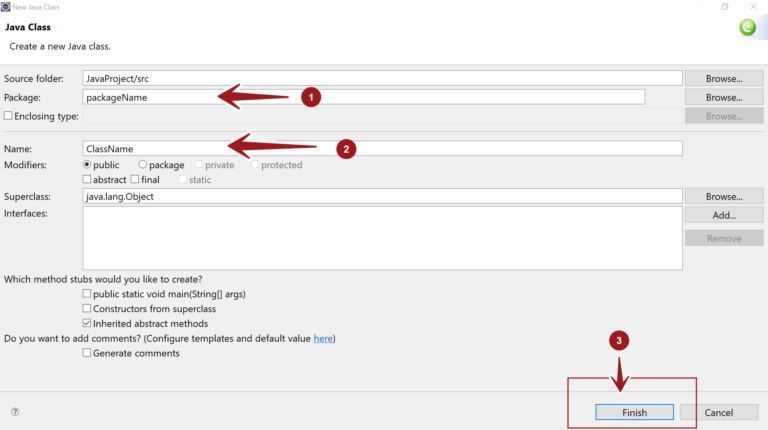 Create New Java Class in Eclipse [ 2024 ] - TestingDocs