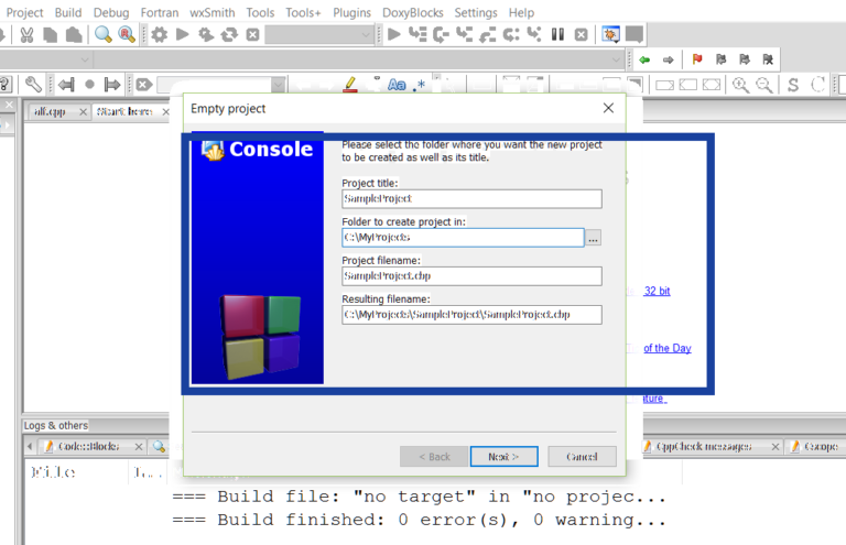 Working With Codeblocks Ide