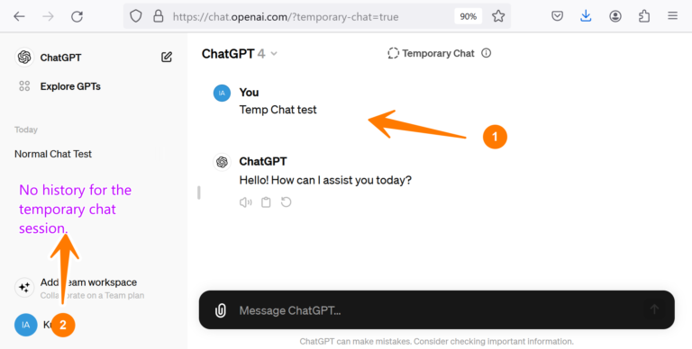 ChatGPT Temporary Chat - TestingDocs.com
