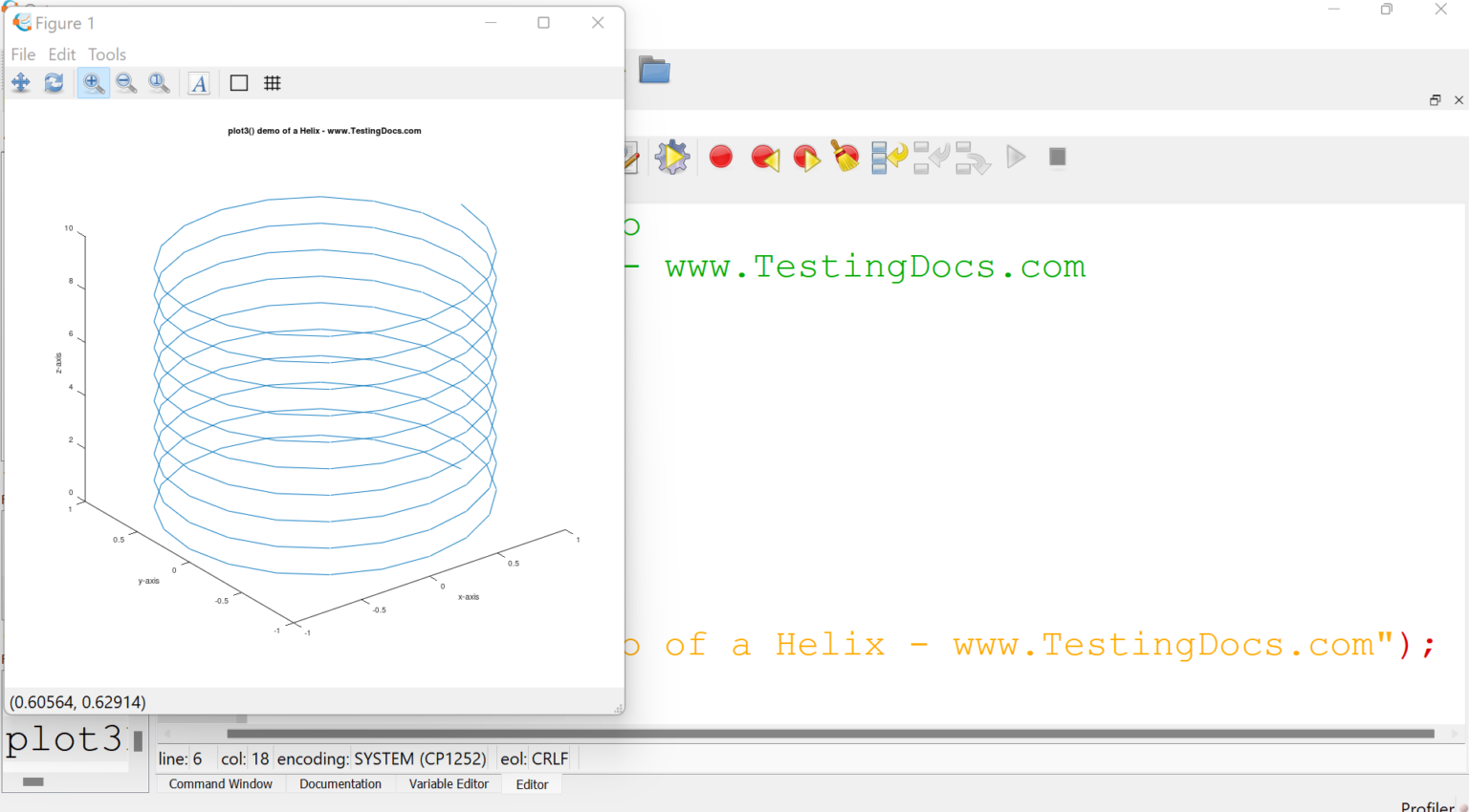 Three Dimensional Plots Using Octave Testingdocs