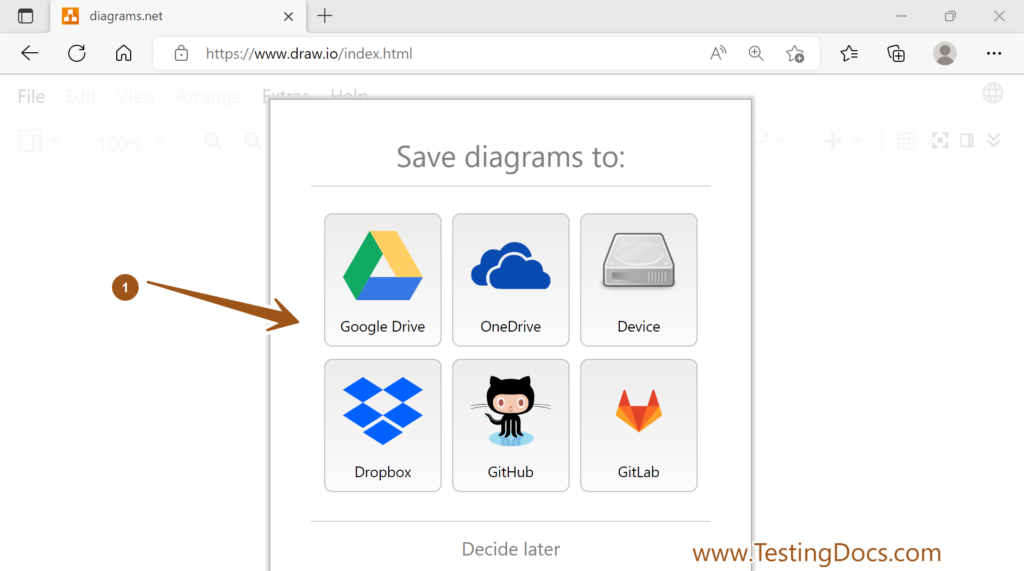 Online Diagram Software - TestingDocs