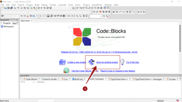 Open C++ Project in Code::Blocks IDE - TestingDocs