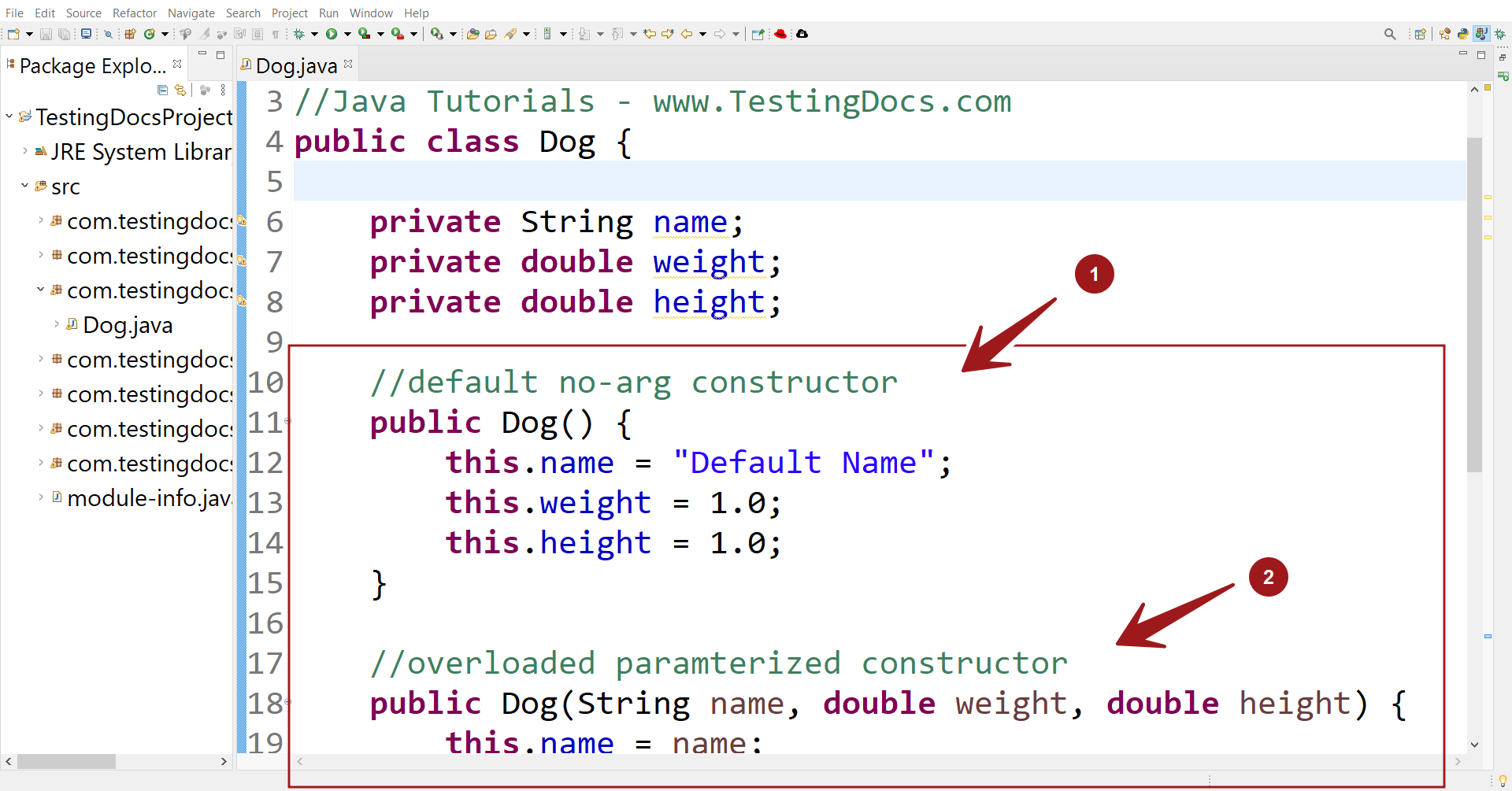 Java Method Overloading TestingDocs