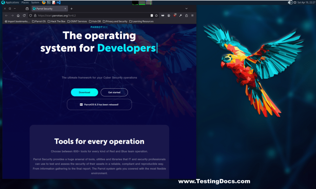 Parrot OS Tutorials for Beginners - TestingDocs
