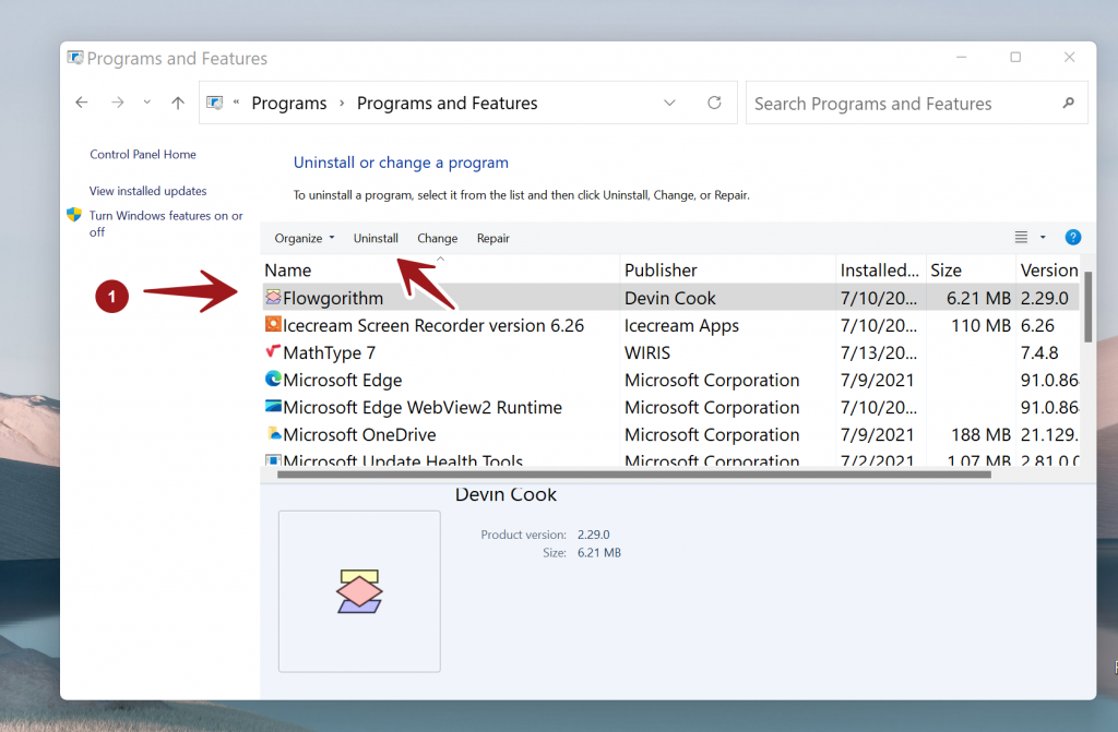 Uninstall Flowgorithm on Windows [ 2024 ] - TestingDocs
