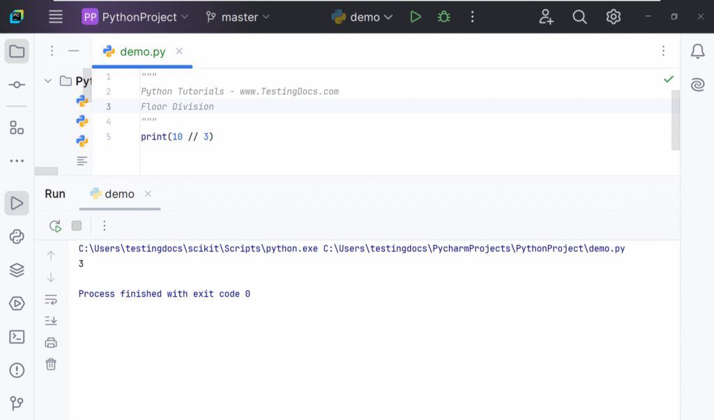 True Division and Floor Division in Python - TestingDocs.com