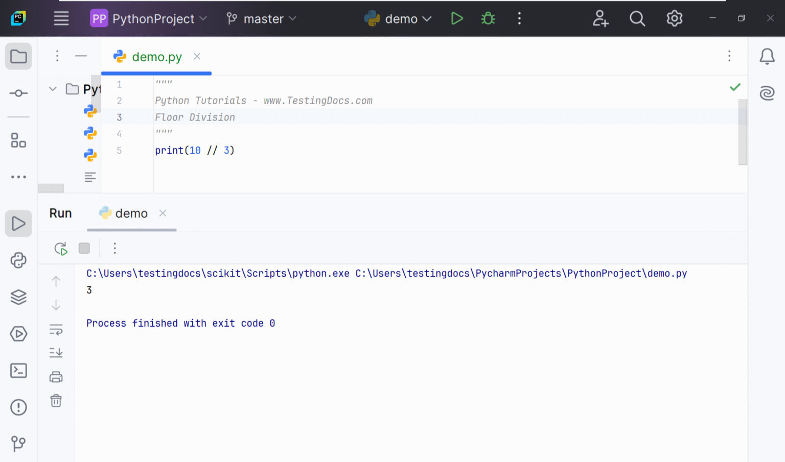 True Division and Floor Division in Python - TestingDocs.com