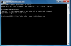 Setup Python on Windows 7 - TestingDocs
