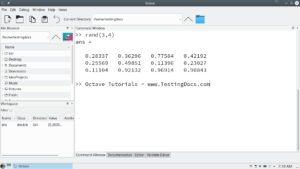 Create a New Matrix using Octave - TestingDocs