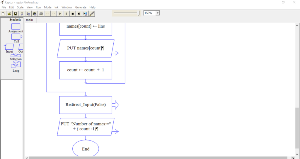 Read a File in the RAPTOR Flowchart - TestingDocs