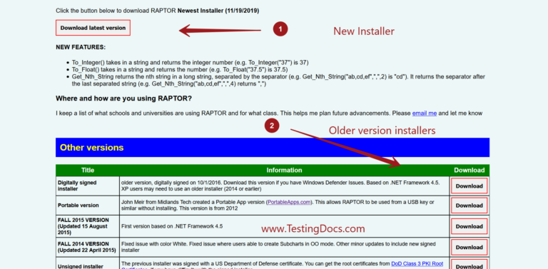Install RAPTOR on Windows 10 - TestingDocs