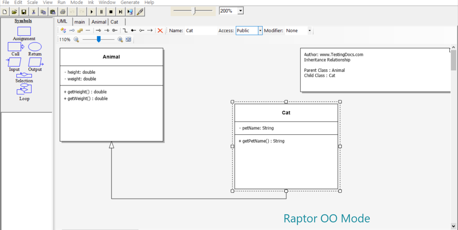 Modes in RAPTOR Flowchart - TestingDocs