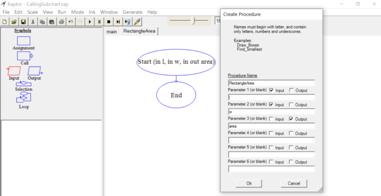 Procedure in Raptor flowcharts - TestingDocs