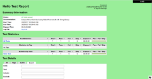 Robot Framework Hello World Example - TestingDocs