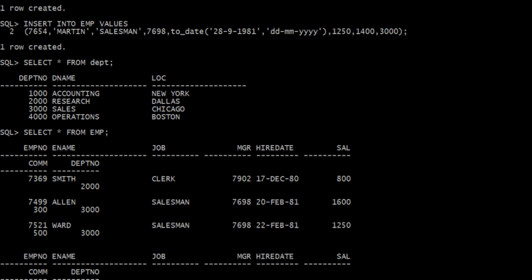 Setup Sample Schema in Oracle - TestingDocs