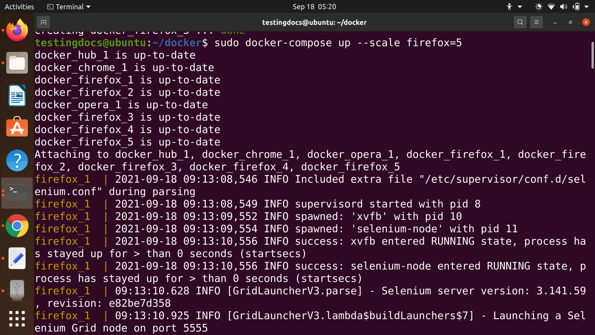 Scalable Selenium Grid with Docker Compose - TestingDocs