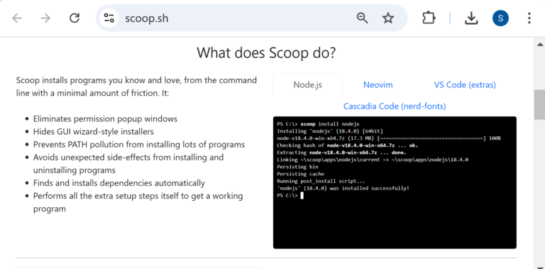 Scoop Installer for Windows | TestingDocs.com