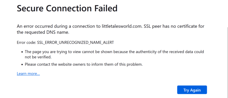 How to Fix Secure Connection Failed? - TestingDocs.com