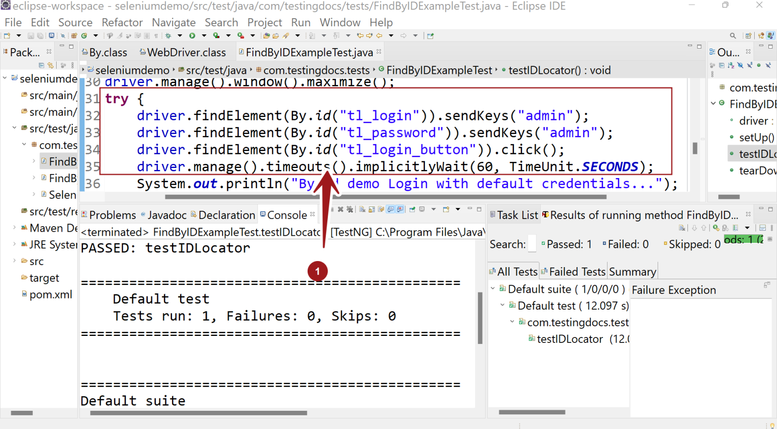 Selenium Find Element using By ID Attribute | TestingDocs.com