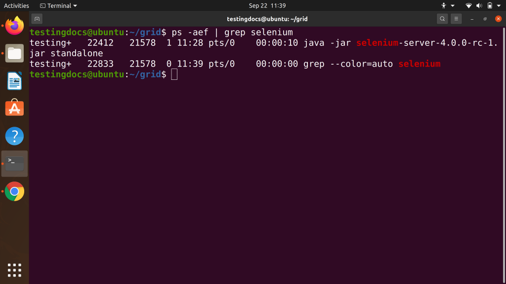 Run Selenium Grid in Background on Linux - TestingDocs.com