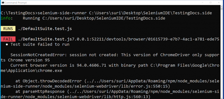 Fix Error Session Not Created Chromedriver 2024 Testingdocs