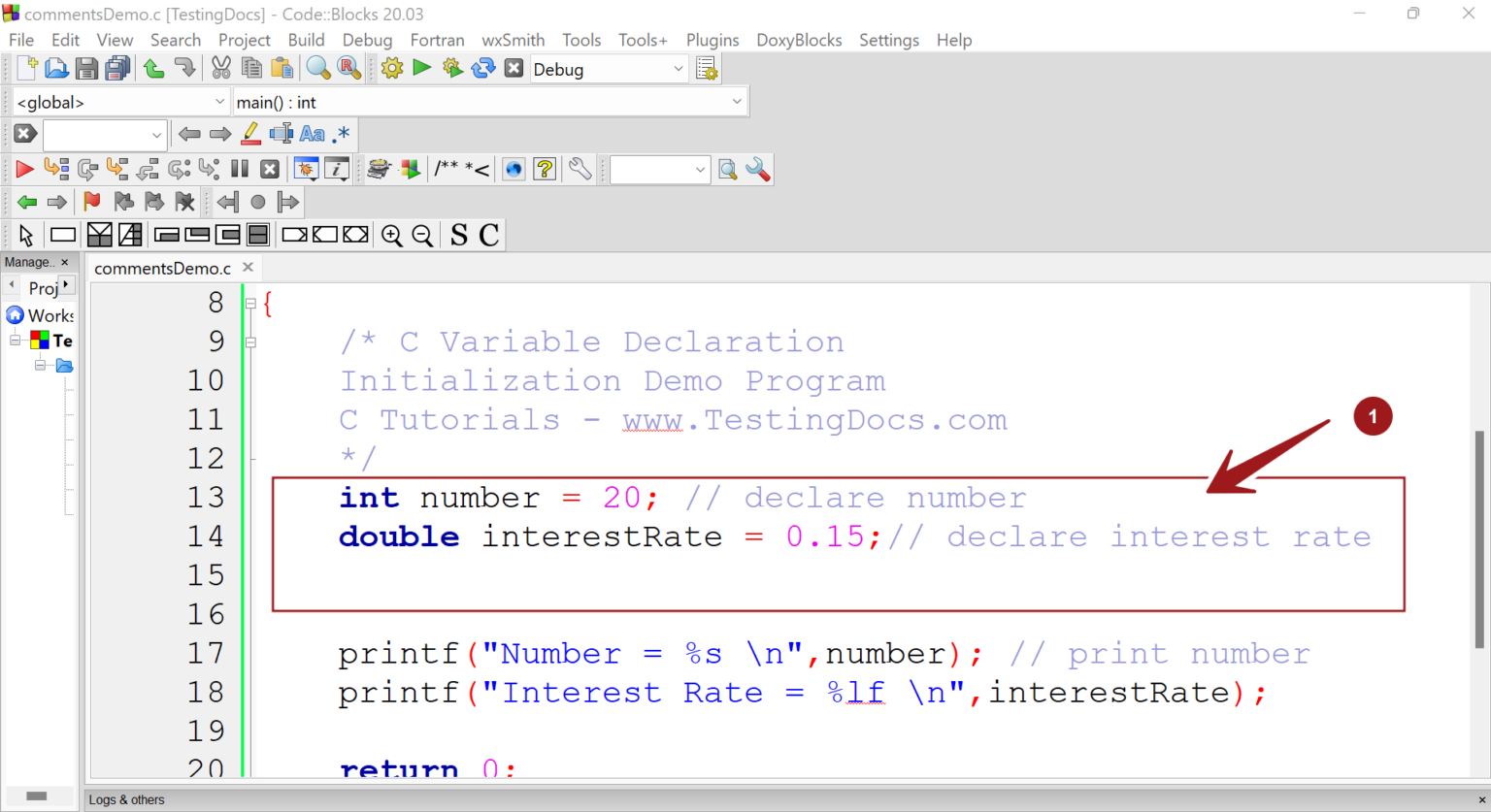 C Comments - TestingDocs