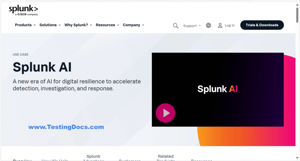 Splunk Tool - TestingDocs