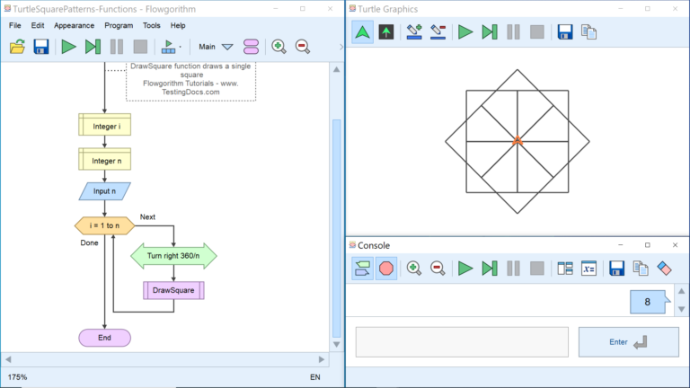 Square Patterns using Turtle Graphics - TestingDocs