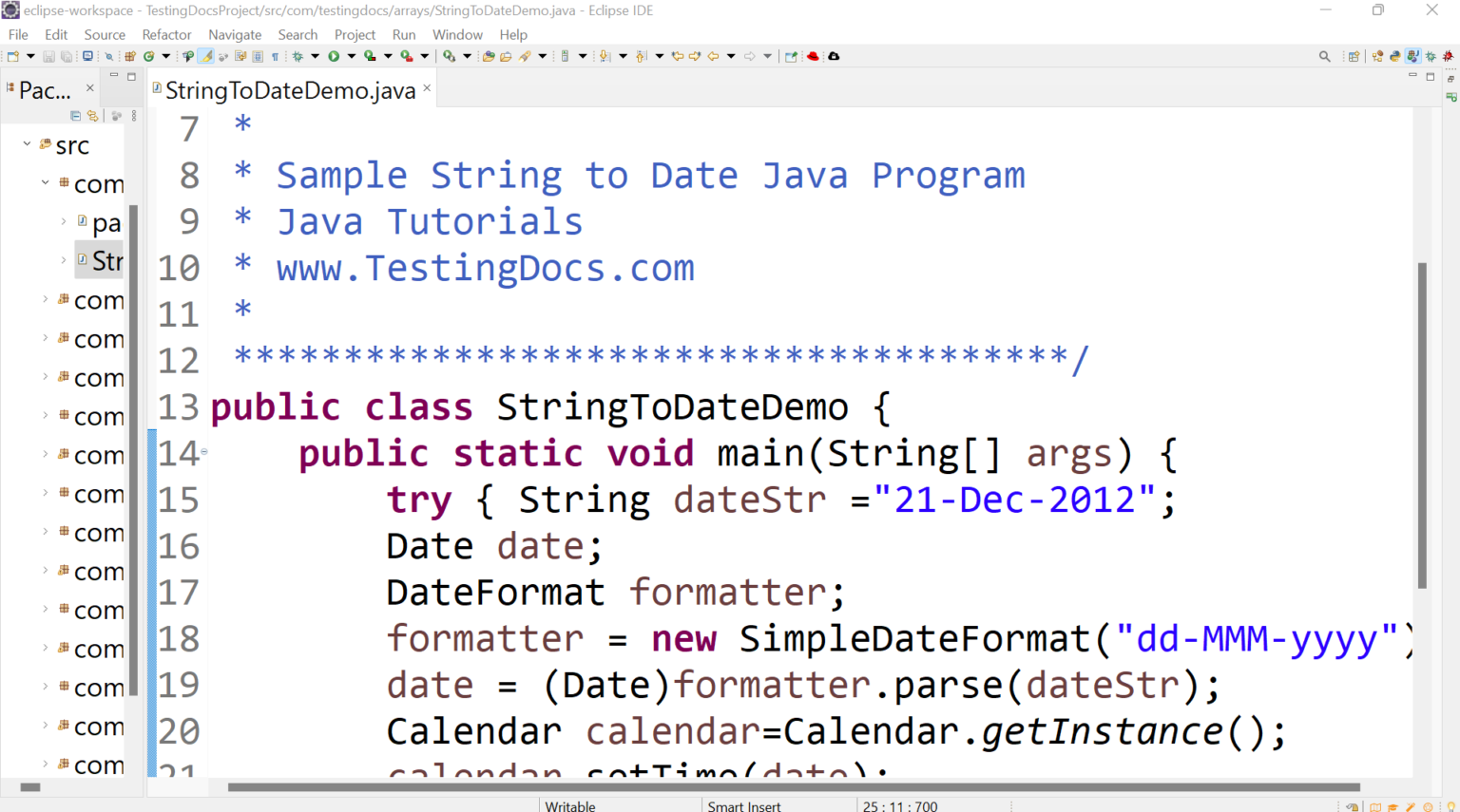Convert String To Date In Java TestingDocs