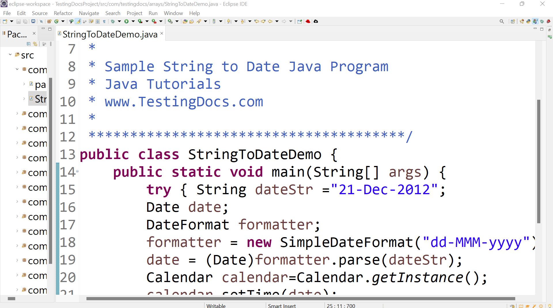 Convert String To Date In Java TestingDocs