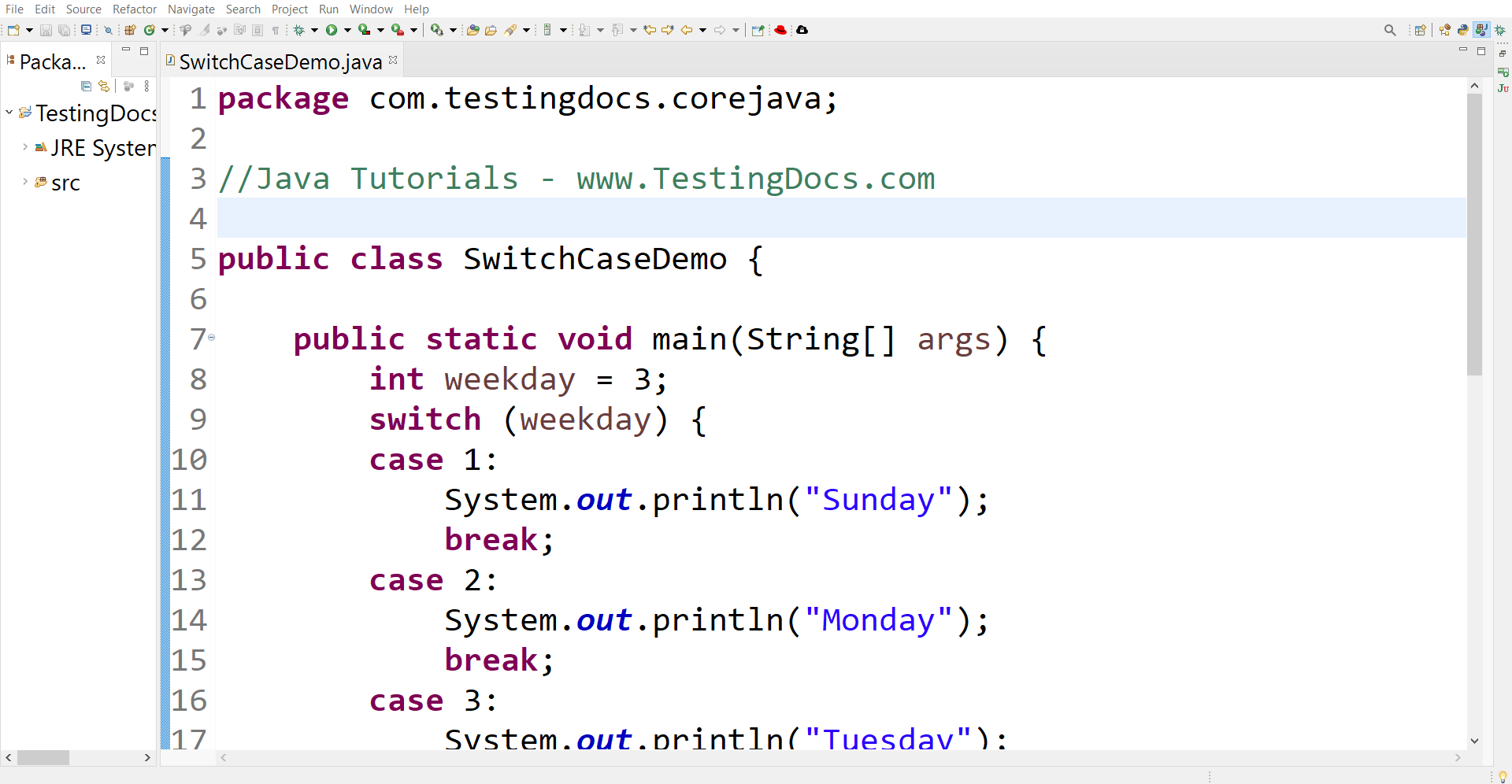 Switch Keyword Used In Which Statements Of Java