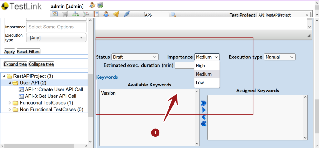 Test Case Priority in TestLink - TestingDocs