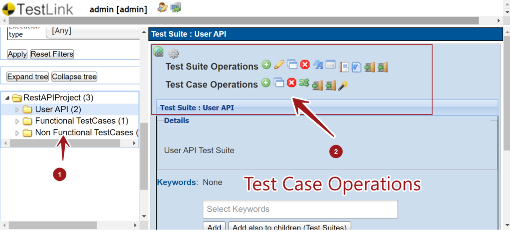 Test Specification in TestLink - TestingDocs