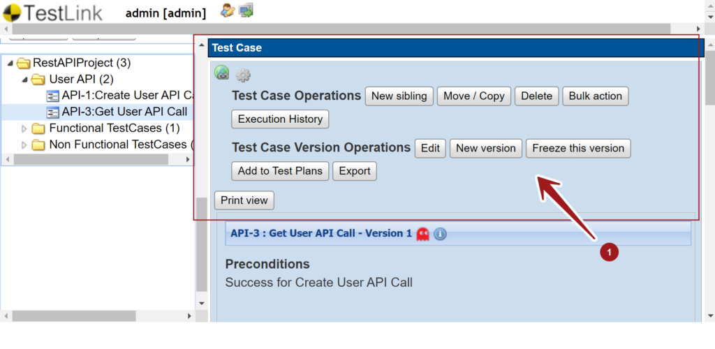Test Case Operations In Testlink