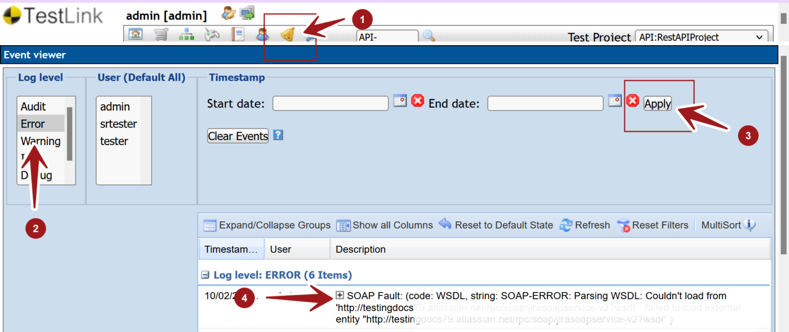 Debug Jira TestLink Connection - TestingDocs