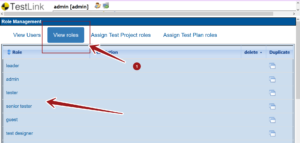 TestLink Default Roles - TestingDocs