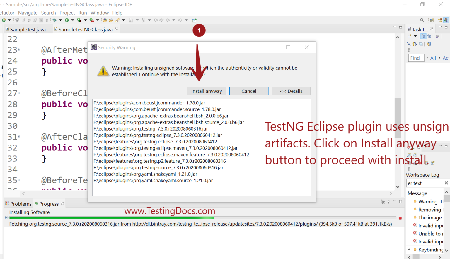 Install TestNG Plugin in Eclipse [ 2024 ] - TestingDocs