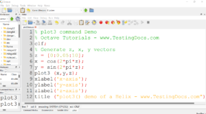 Three-dimensional plots using Octave - TestingDocs