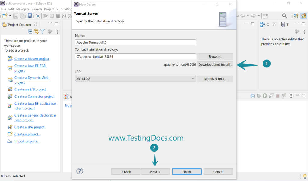 Install Apache Tomcat [ Eclipse IDE ] - TestingDocs