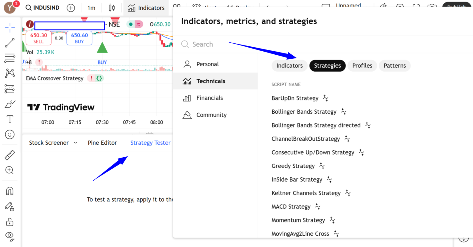 TradingView Strategy Tester - TestingDocs