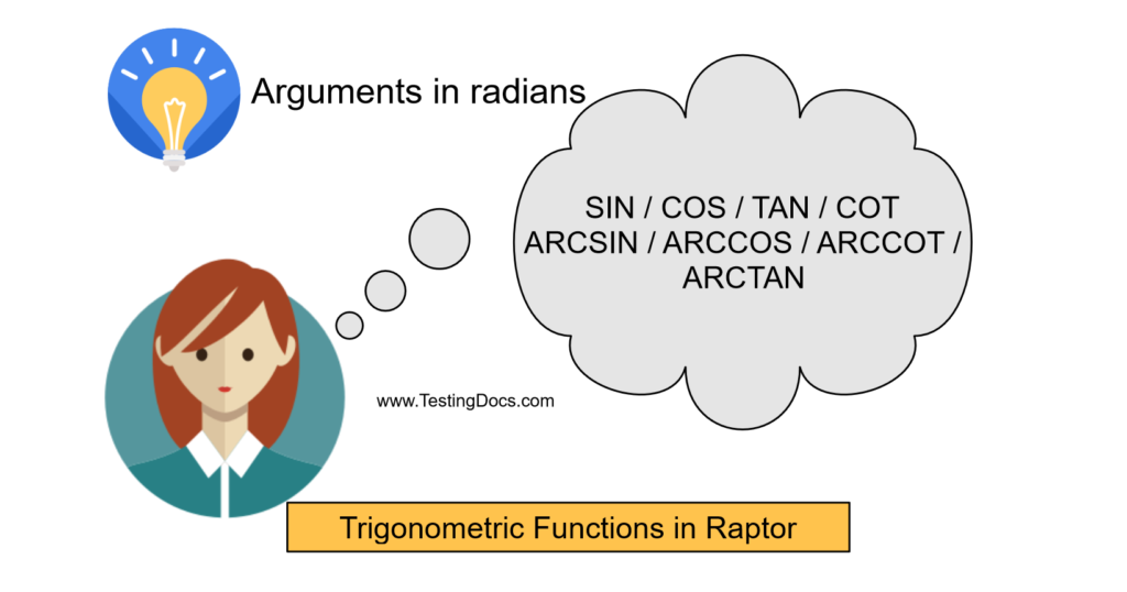 Trigonometric Functions in Raptor Flowchart | TestingDocs.com