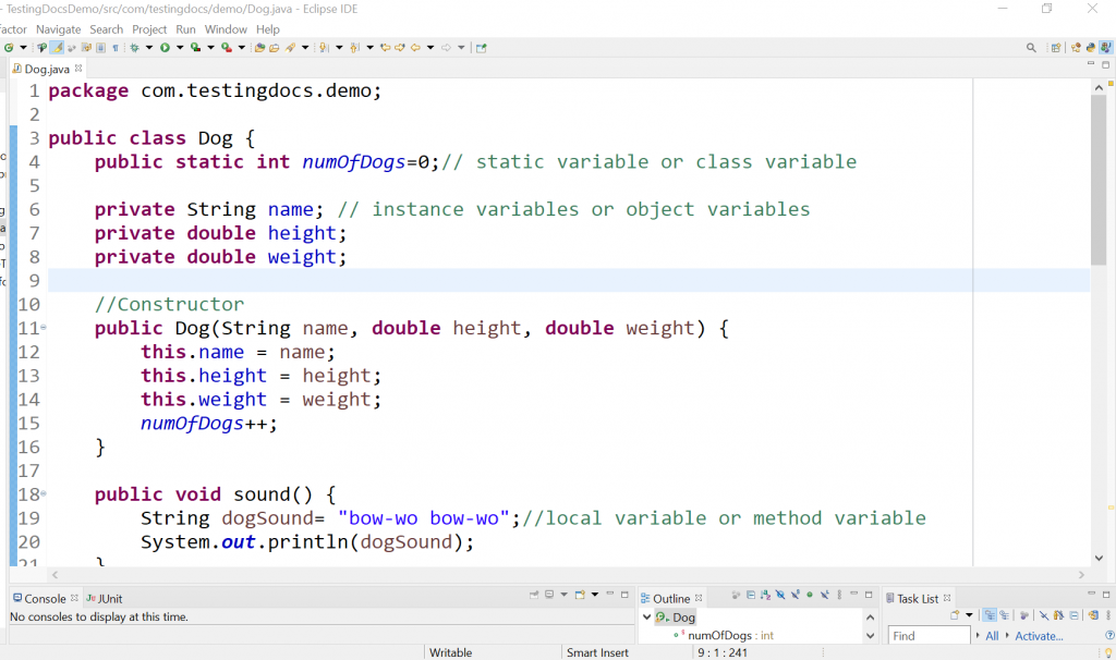 Types of Java Variables - TestingDocs