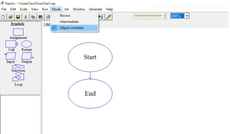 Create a Class in UML Mode Raptor - TestingDocs